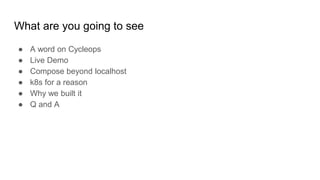 Add Cycleops to your development cycles - Docker Athens meetup.pptx