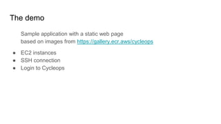 Add Cycleops to your development cycles - Docker Athens meetup.pptx