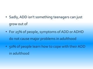 ADD Disorder | PPTX
