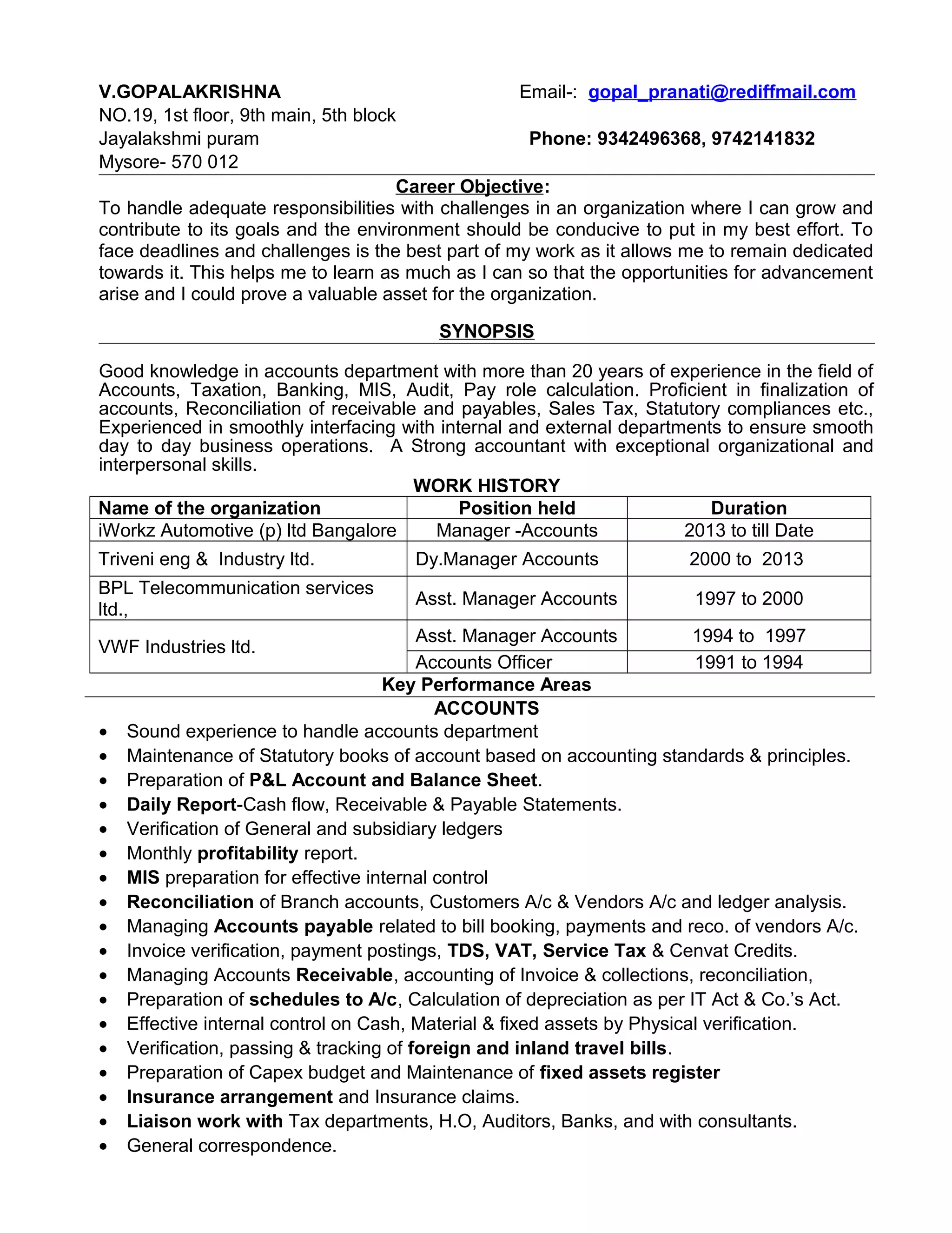 Resume_of_Gopal-Mys091516 | DOC