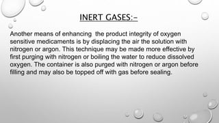 Added substances for parenterals | PPTX