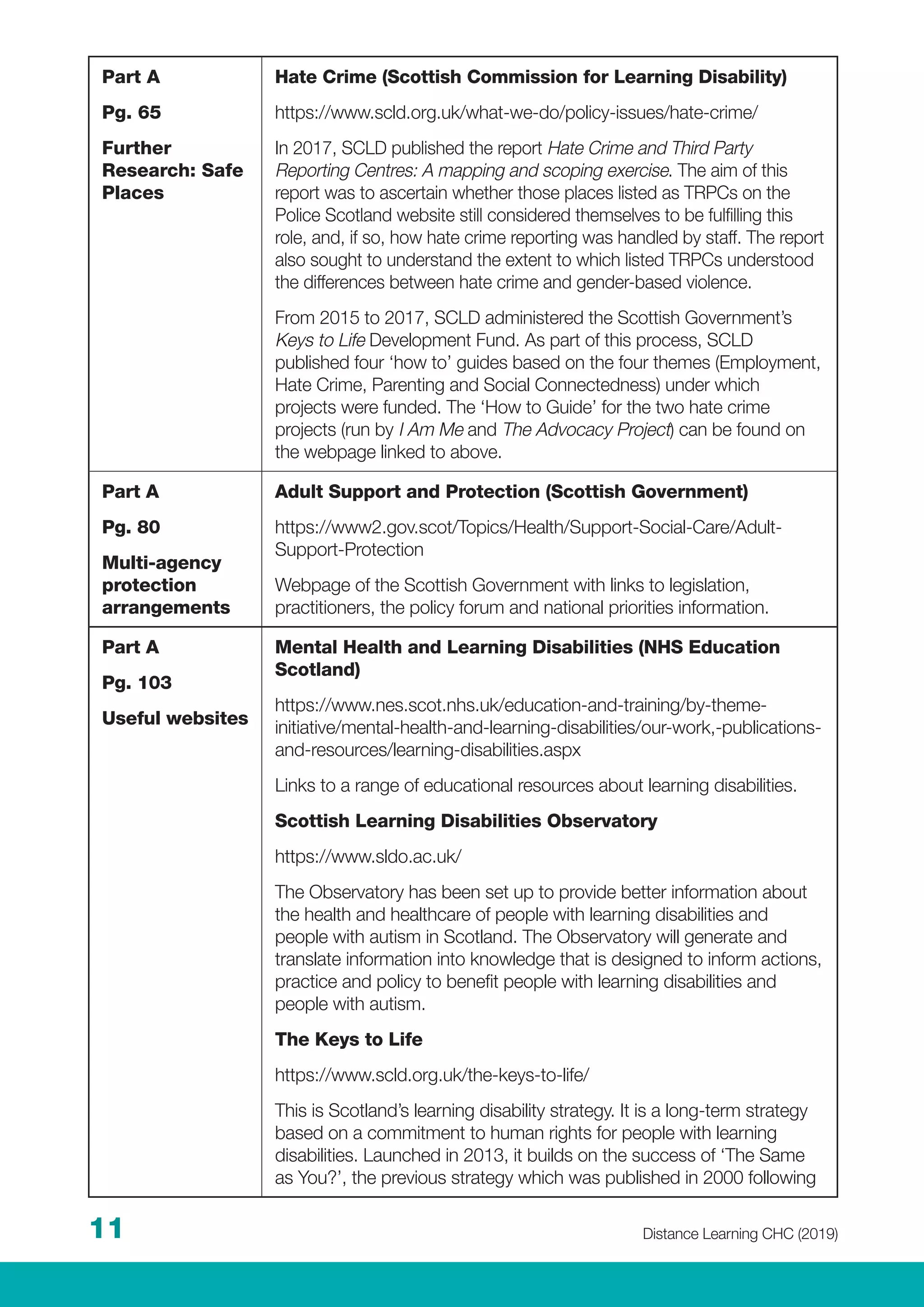Addendum principles of working with individuals with learning disabilities | PDF