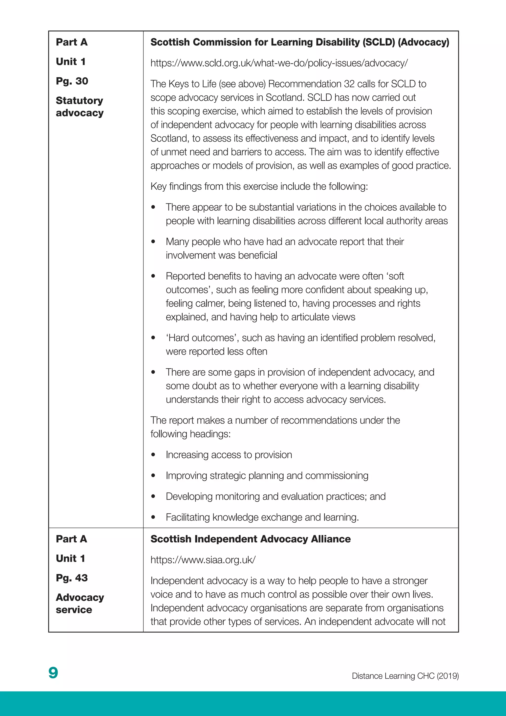 Addendum principles of working with individuals with learning ...
