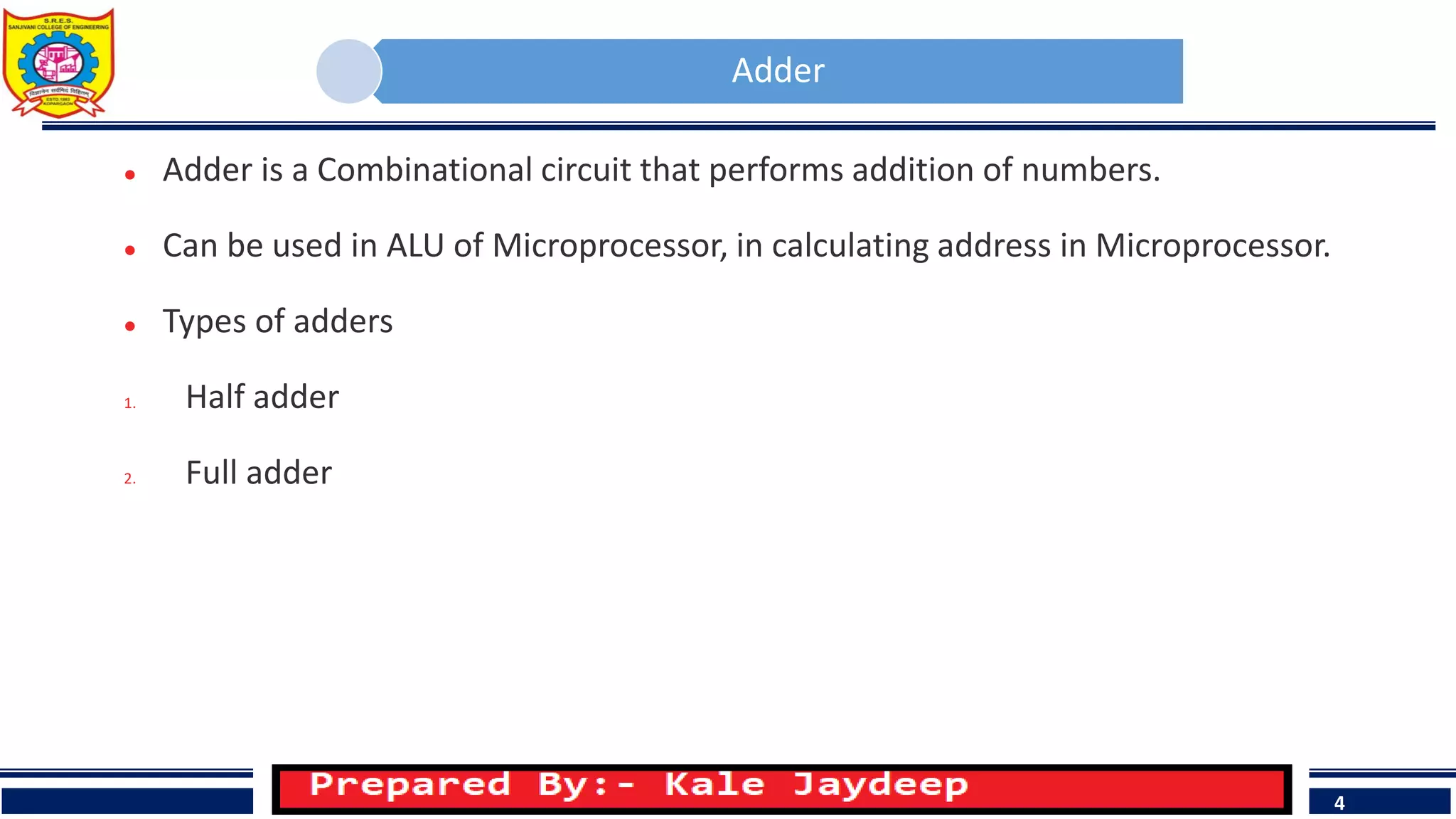 Adder and Subtractor | PDF