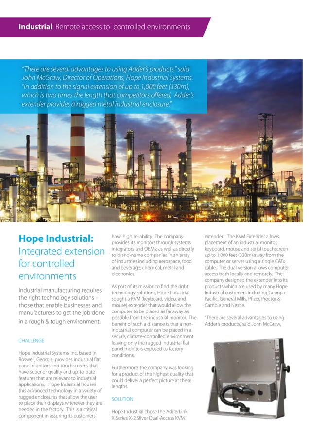 Adder control room | PDF