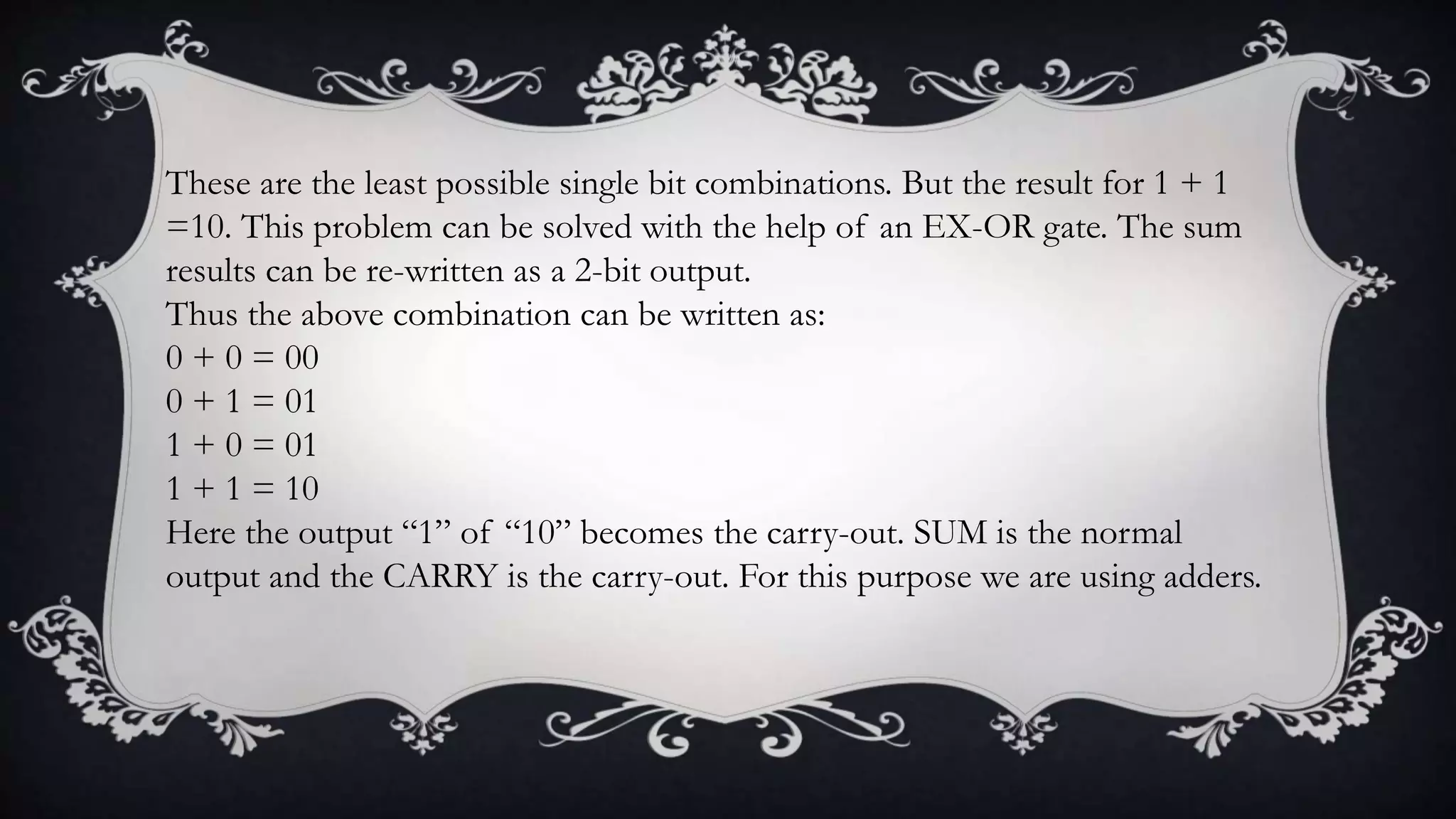 Adders(half aders and full adder with explanation , truth table and ...