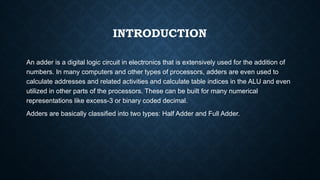 Half adders and full adders in digital principles | PPT