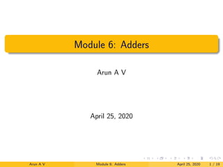 Adders (1).pdf | Technology & Computing