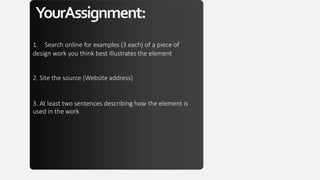 AD DESIGN - ELEMENTS | PPT