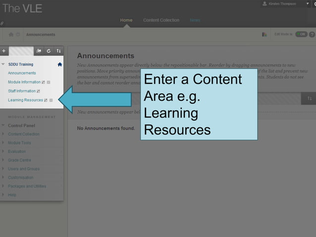 Introduction to Adding Content Folders in Blackboard Learn 9.1 | PPTX