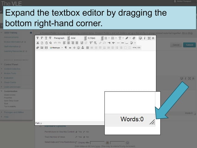 Introduction to Adding Content Folders in Blackboard Learn 9.1 | PPTX