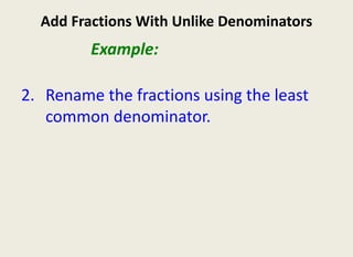 Add Fraction Ex | PPT