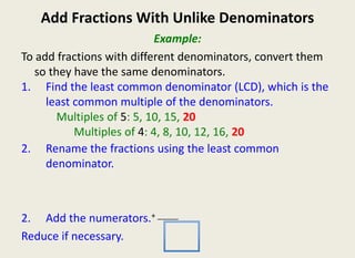 Add Fraction Ex | PPT