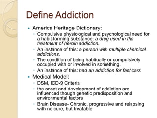 Addiction | PPTX