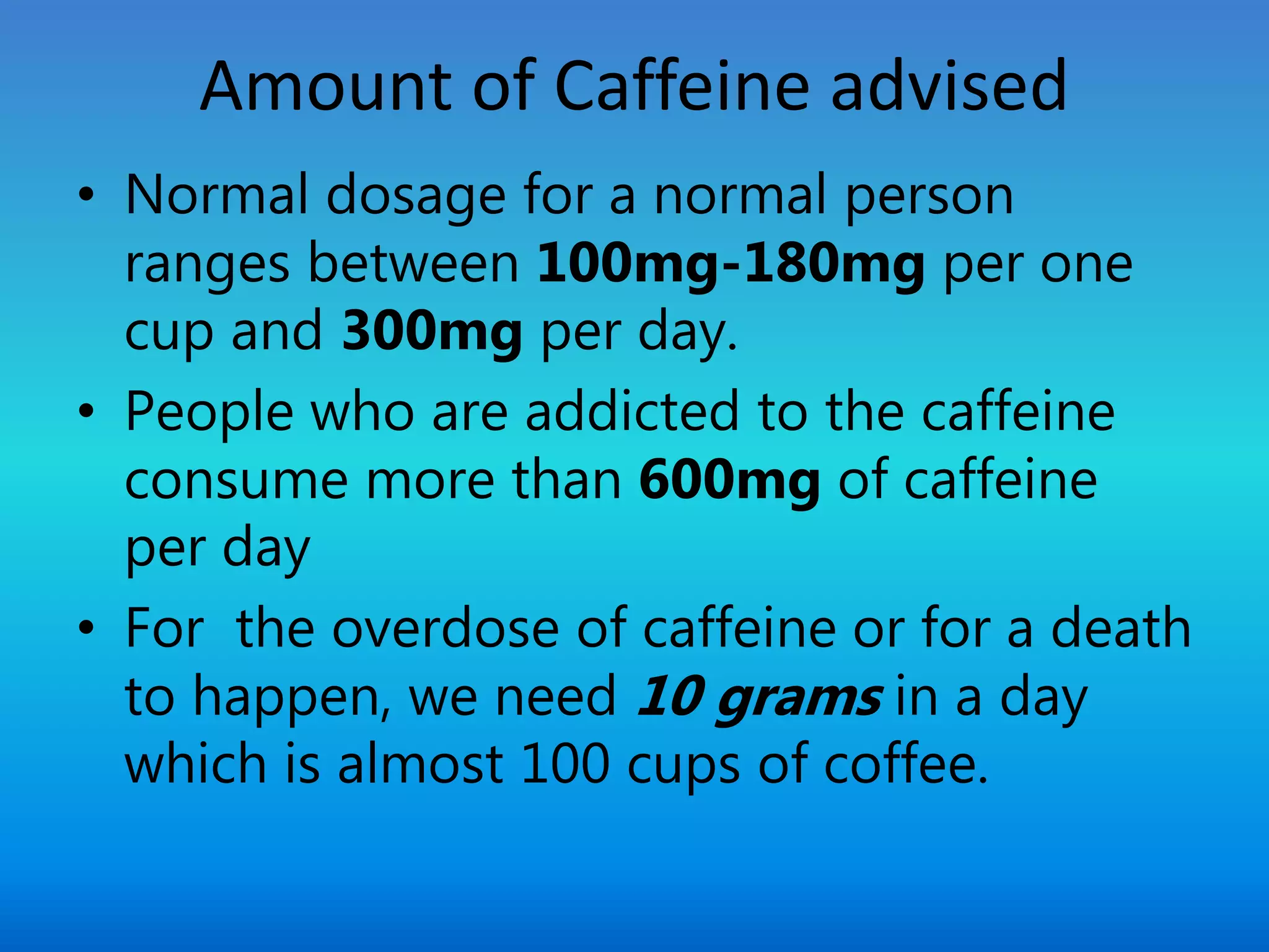 Caffeine Addiction | PPTX