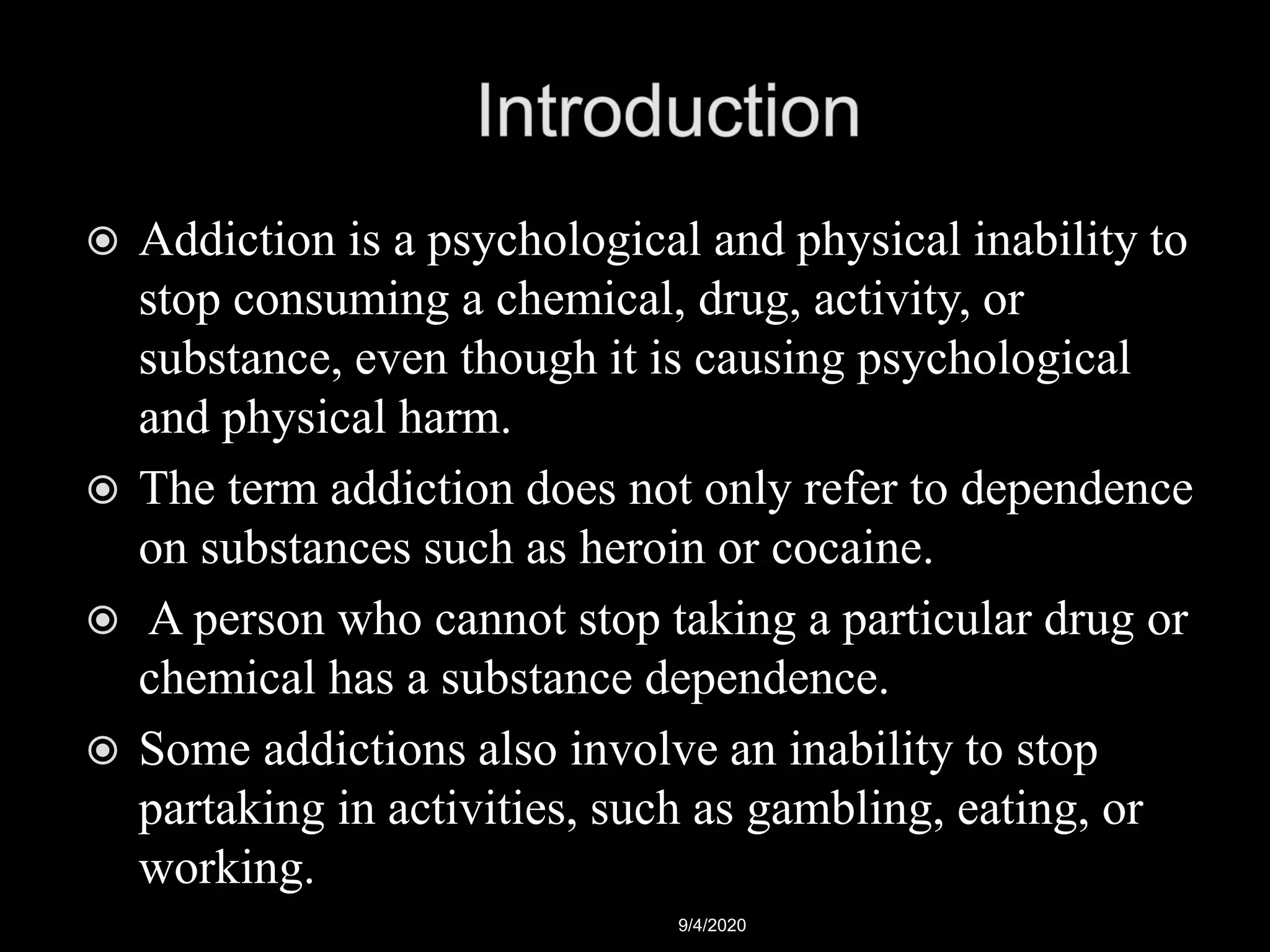 Addiction | PPTX