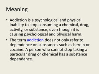 Addiction | PPTX