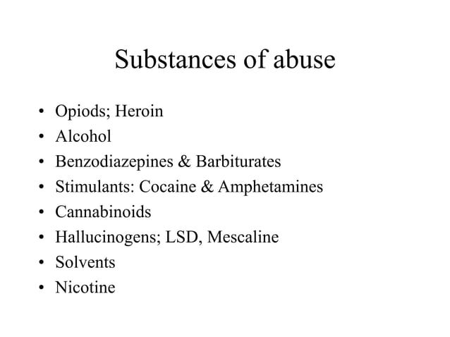 Addiction, Opioids, Cannabis, Cocaine, Alcohol, Stimulants.ppt