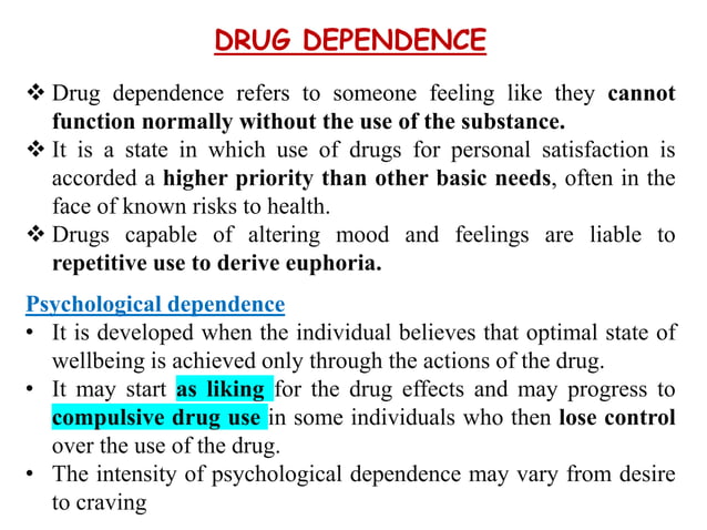 Addiction, Dependence, Tolerance, Allergy.pptx