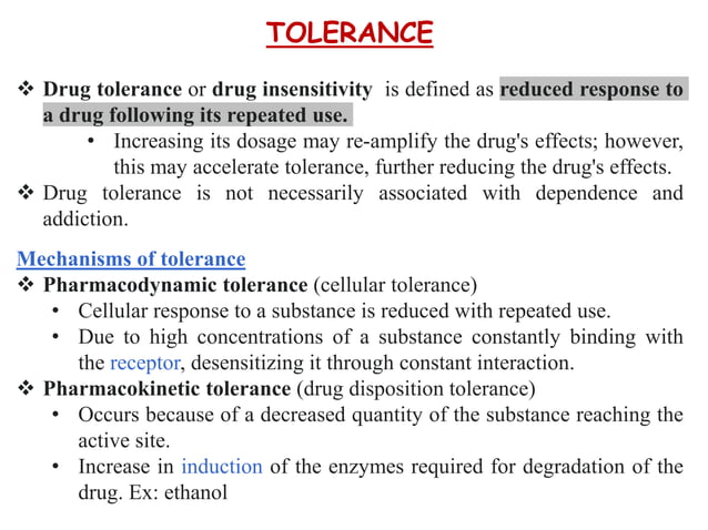 Addiction, Dependence, Tolerance, Allergy.pptx