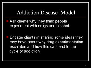 Addictiondiseasemodel 100626143625-phpapp01 | PDF