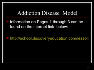 Addictiondiseasemodel 100626143625-phpapp01 | PDF