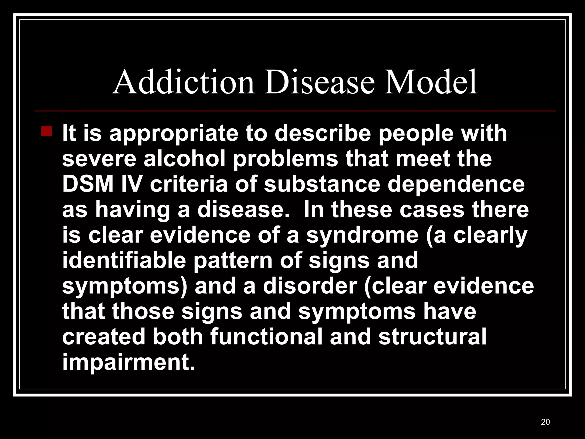 Addiction disease model | PPT