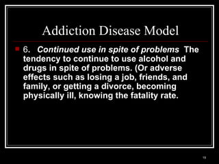 Addiction disease model | PPT
