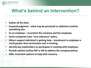 Addiction in the workplace | PPTX
