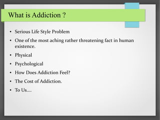 Addiction presentation. | ODP