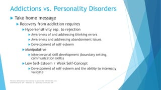 Addictions and Personality Disorders | PPT