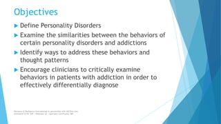 Addictions and Personality Disorders | PPT