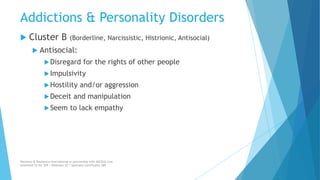 Addictions and Personality Disorders | PPTX