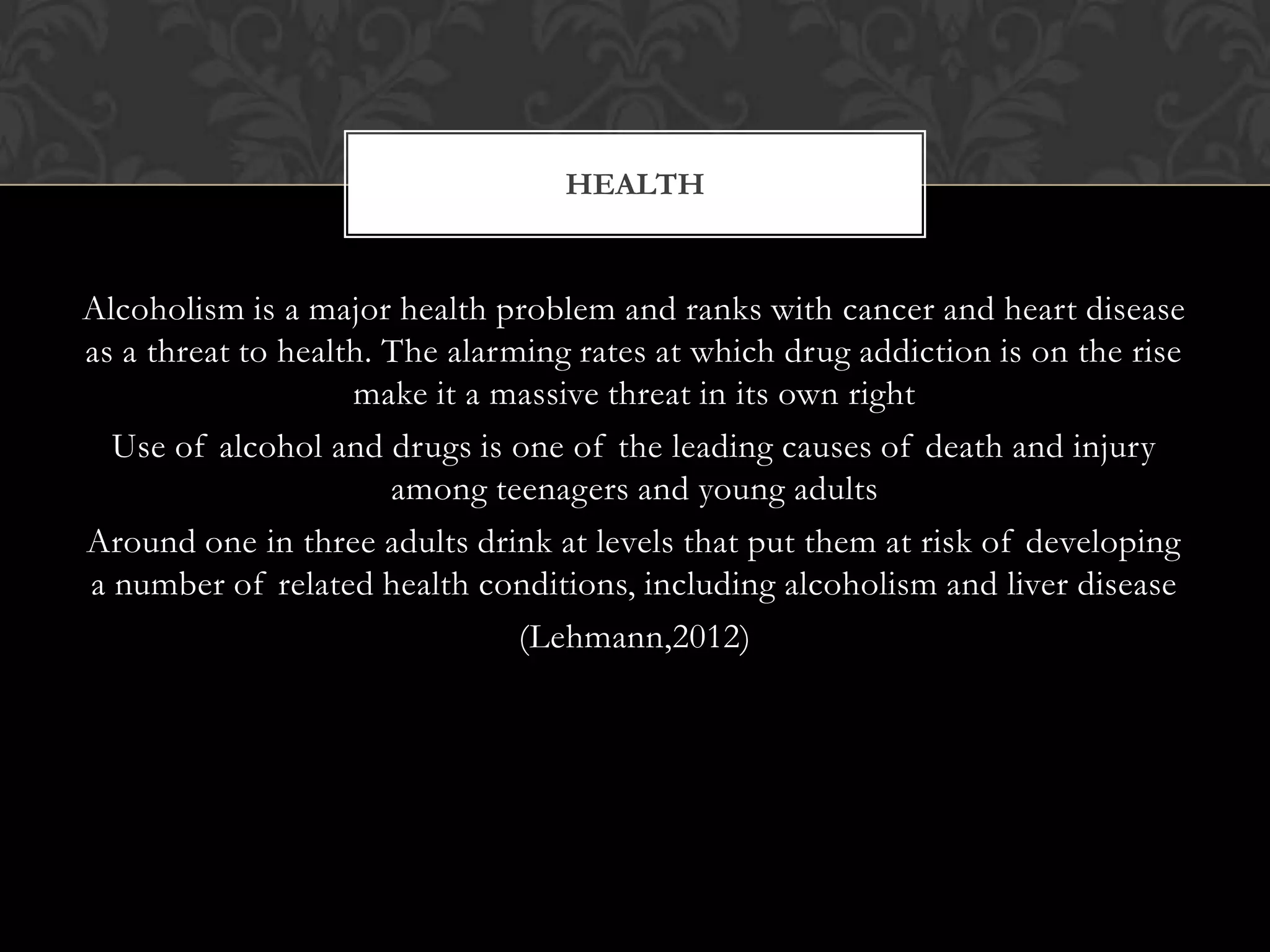 Addictions presentation | PPTX