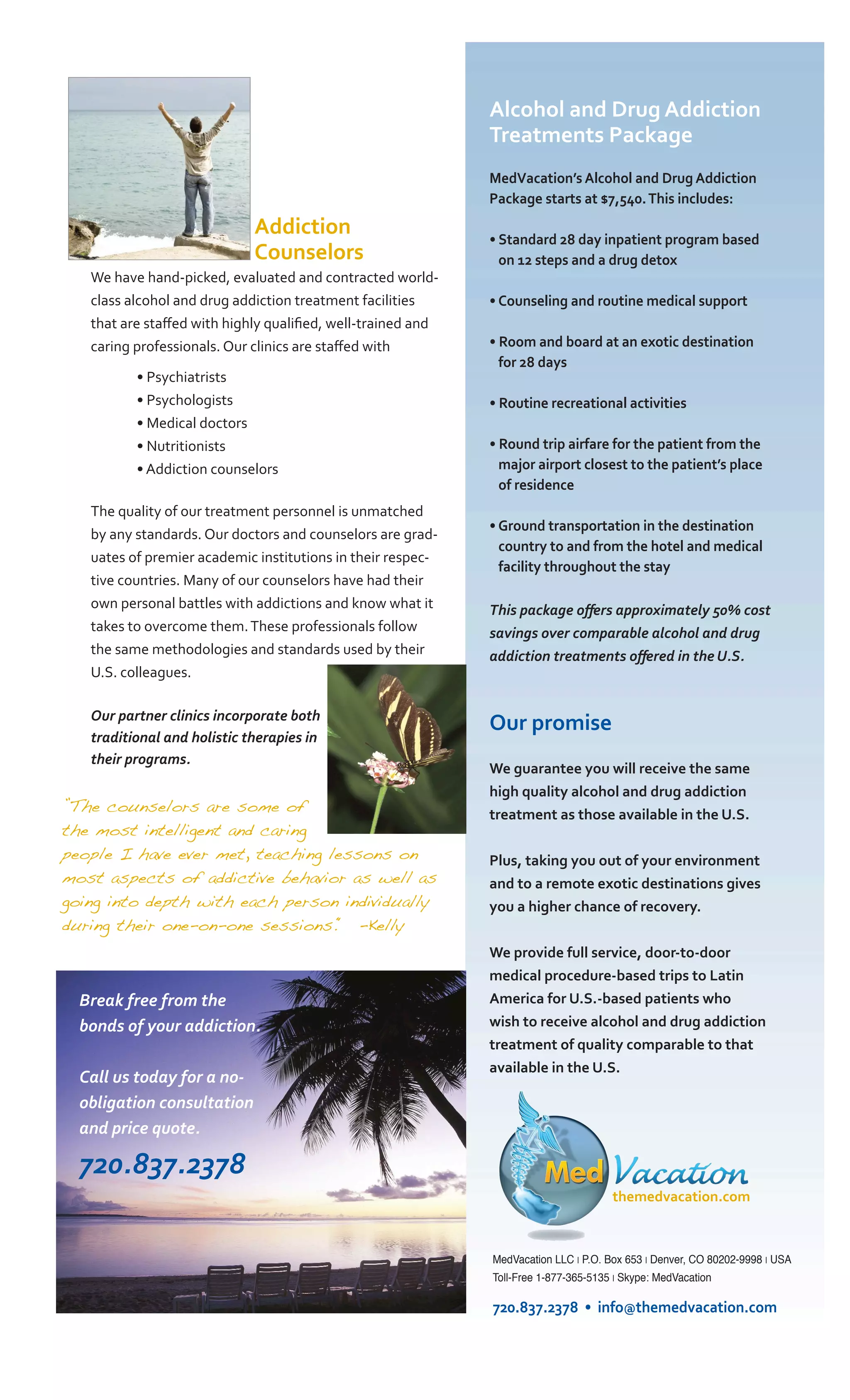 Addiction treatments brochure | PDF