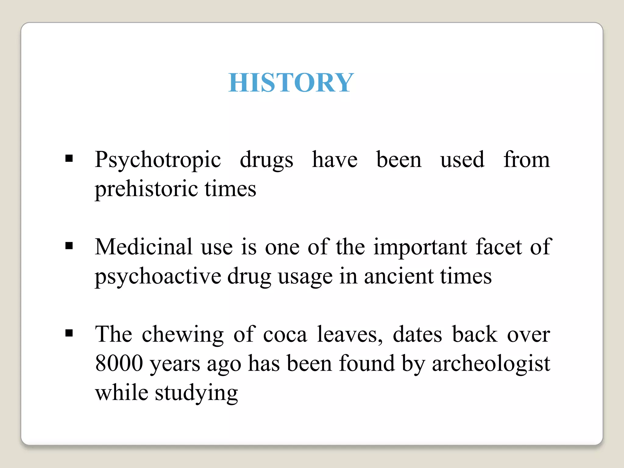 Addictive and psychotropic drugs | PPT