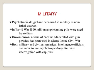 Addictive and psychotropic drugs | PPTX