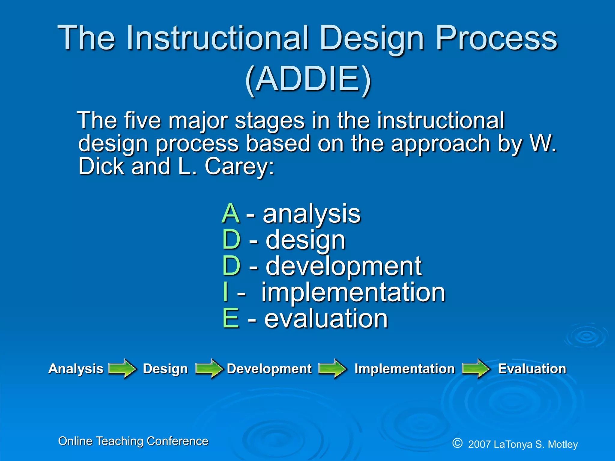 The Analysis Phase of the ADDIE Instructional Design Model | PPTX