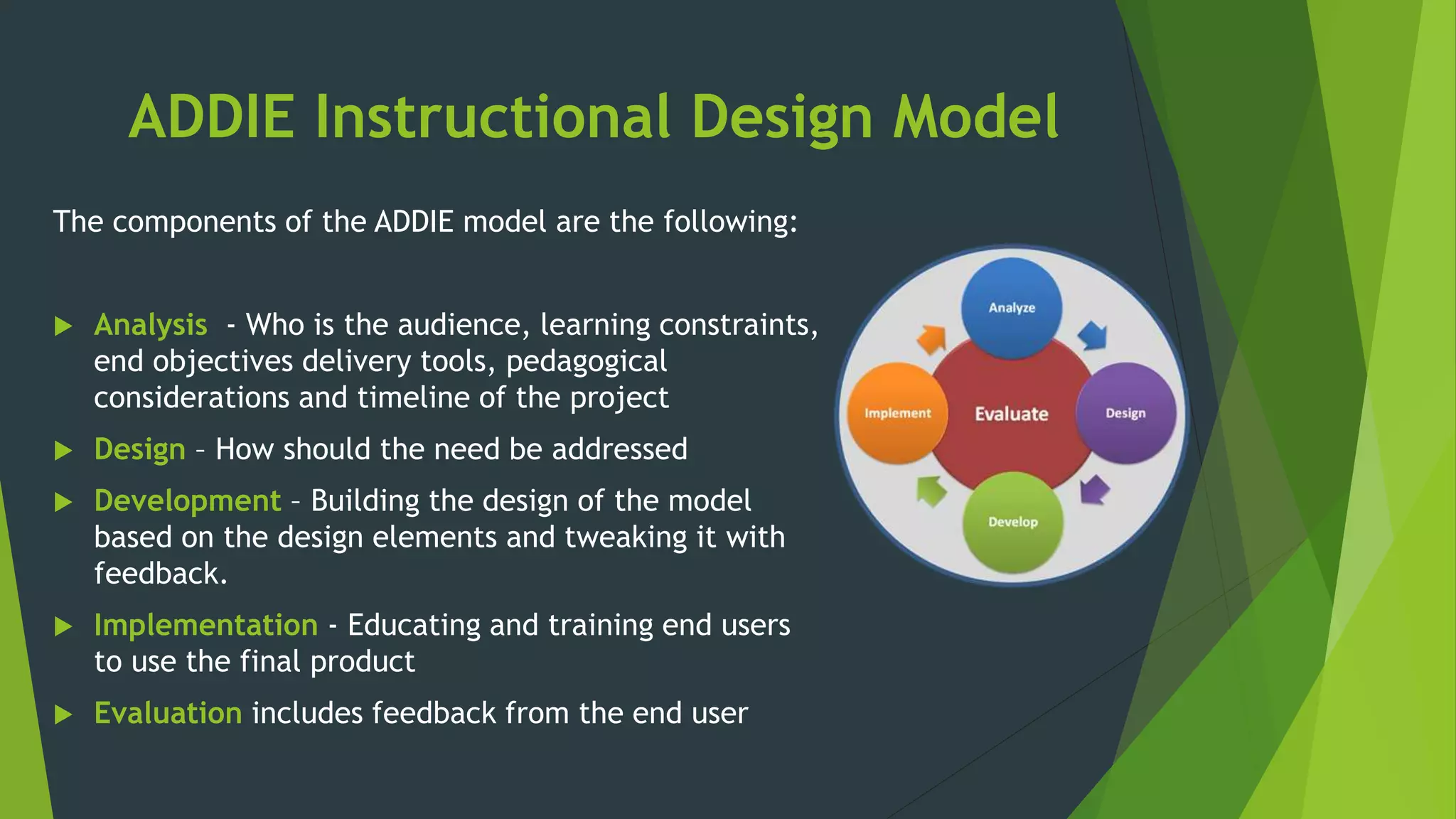 ADDIE and Dick & Carey ID Models | PPTX