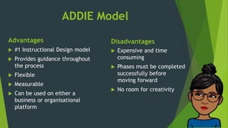 ADDIE and Dick & Carey ID Models | PPTX