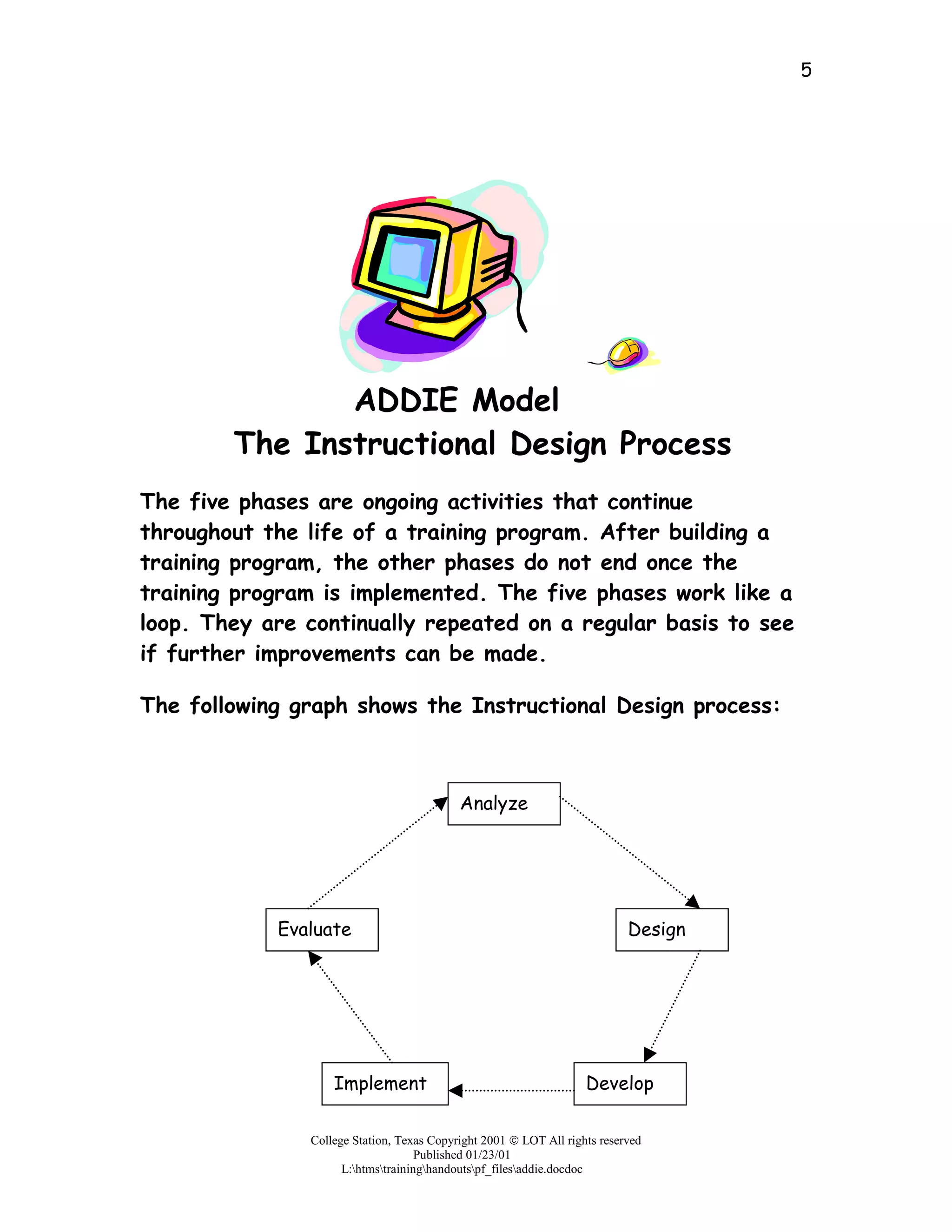 Addie instructinal design model | PDF