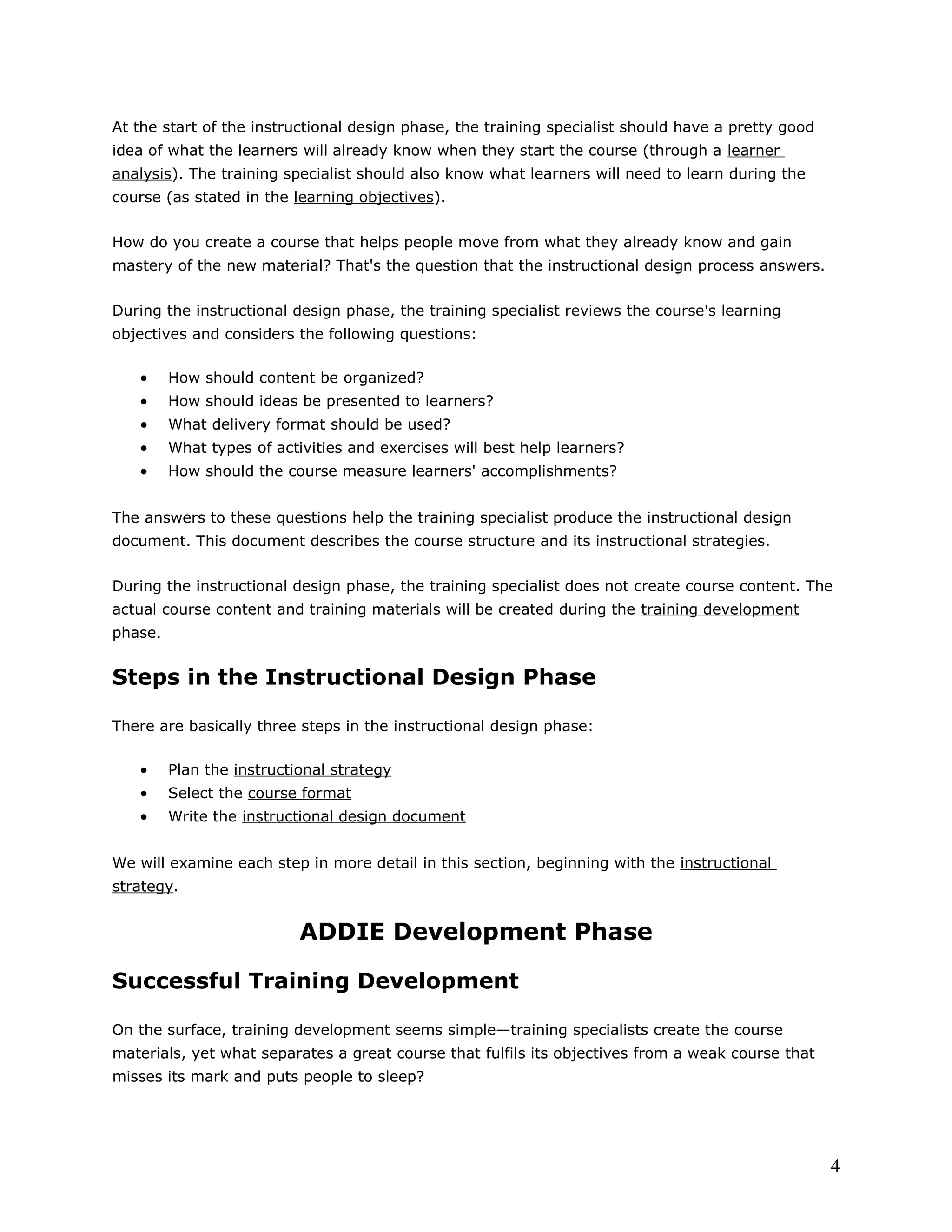 Addie instructional design model | DOC