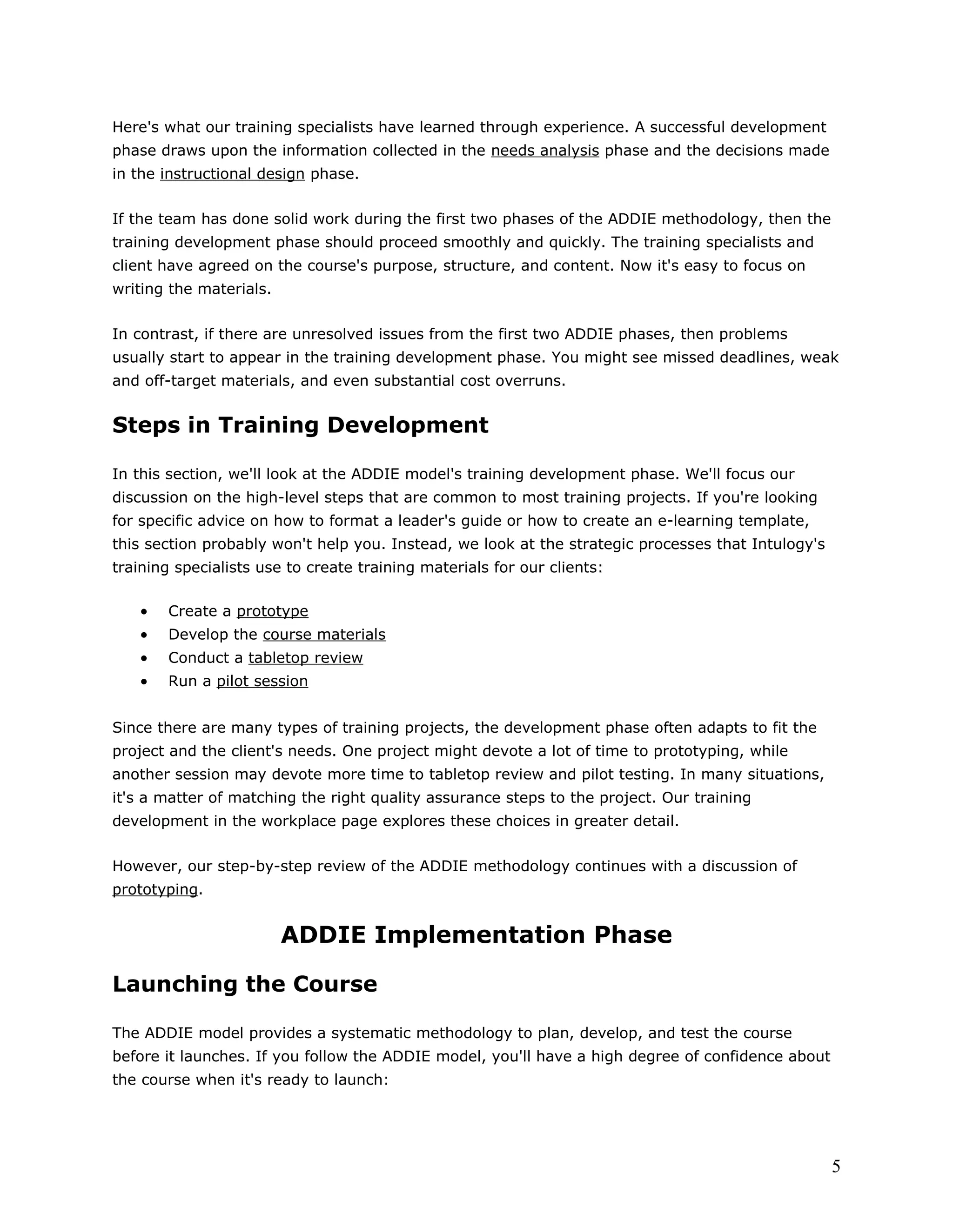 Addie instructional design model | DOC