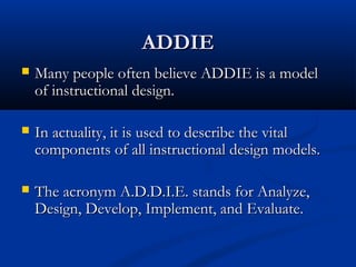Addie model | PPT