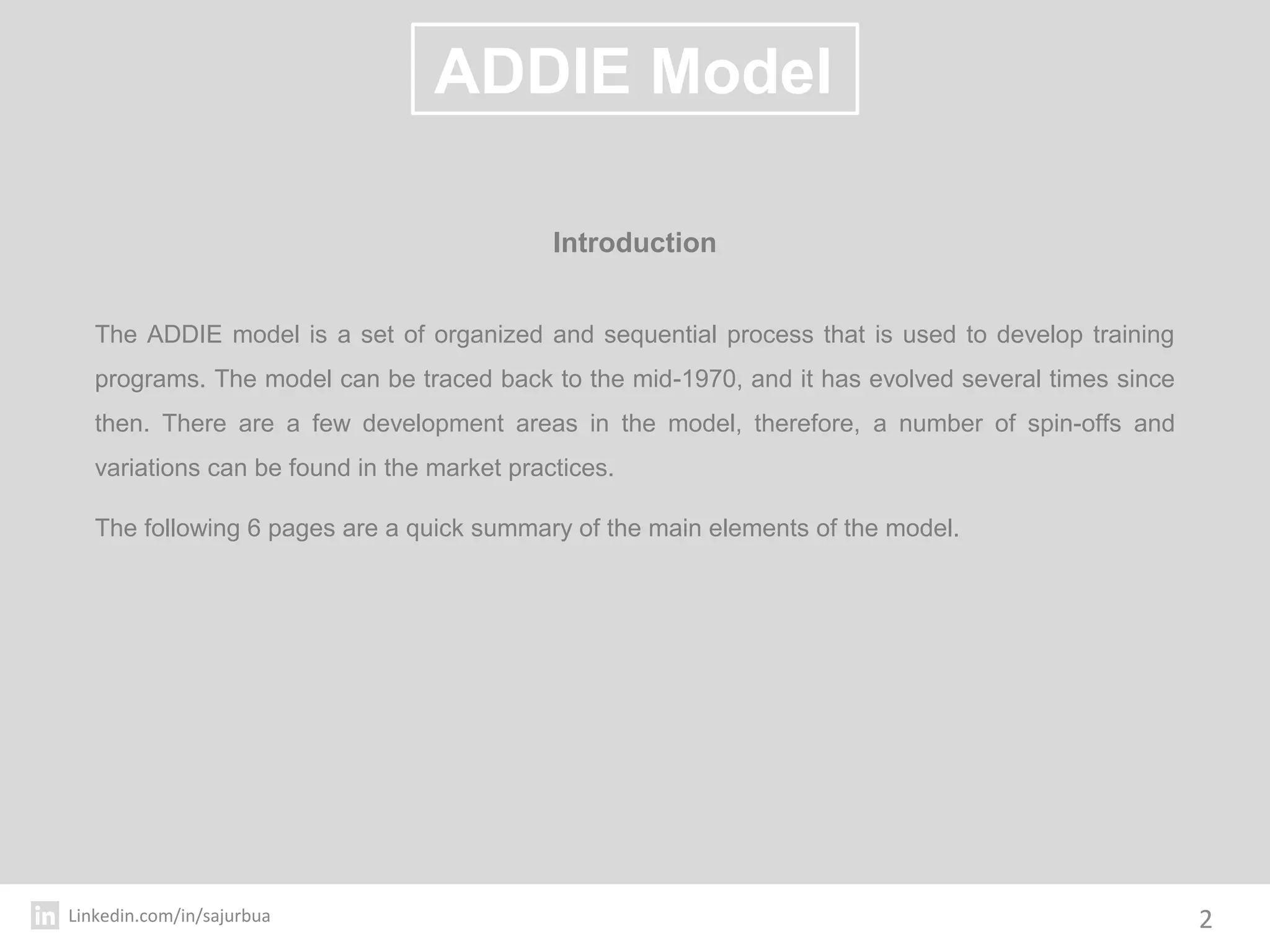 Addie model | PDF