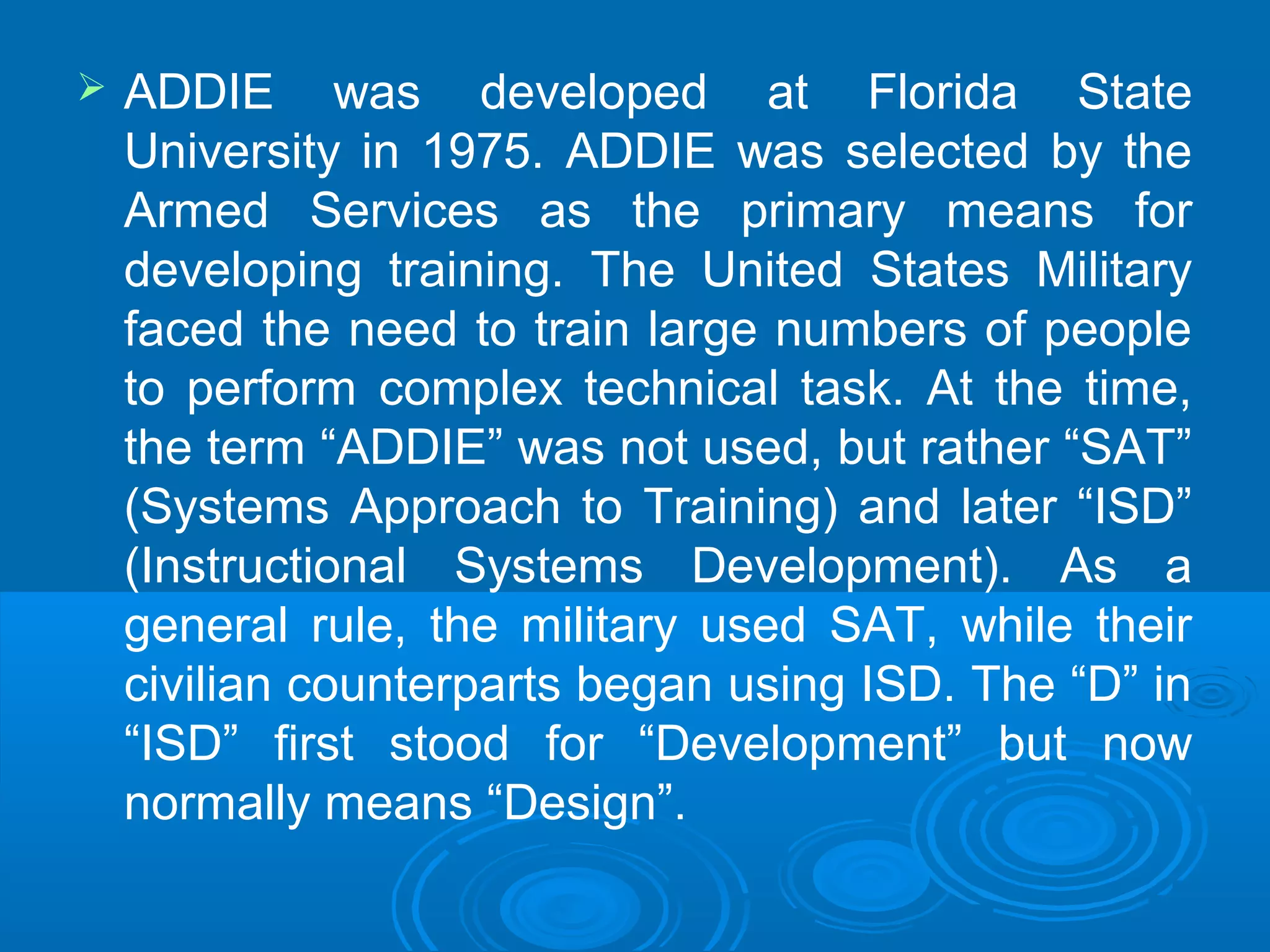 ADDIE Model | PPT