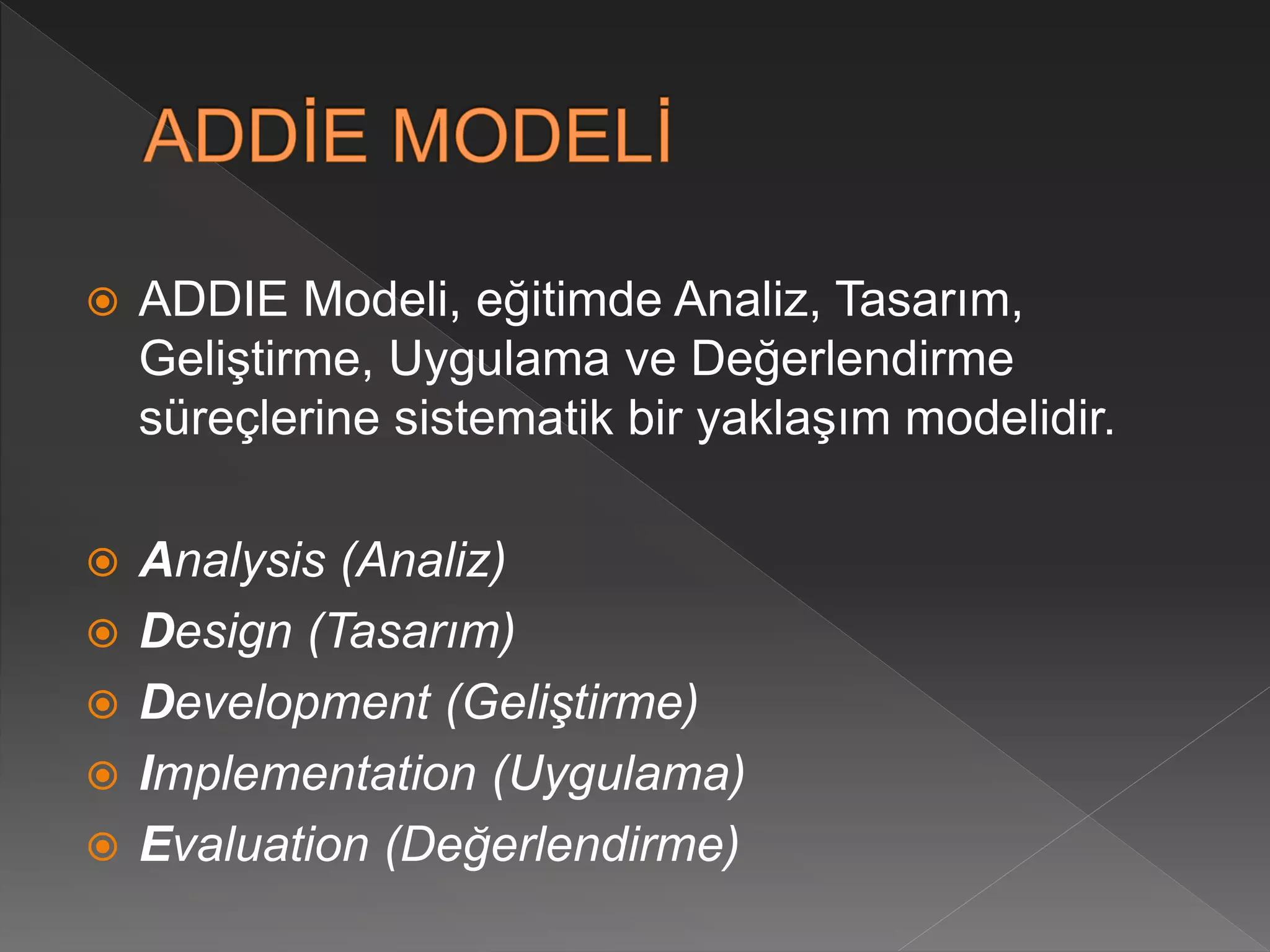 Addie modeli | PPTX