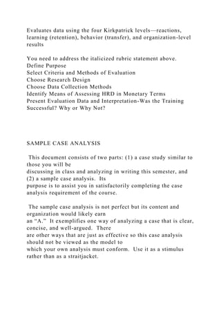 ADDIE Model Phases ElementsAssessmentDistinguishes current HR.docx