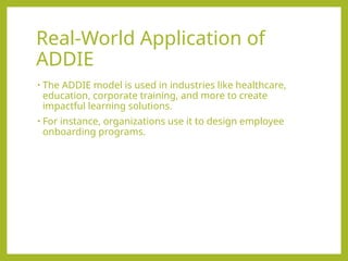 All_about_the_ADDIE_Model_Presentation.pptx | Education