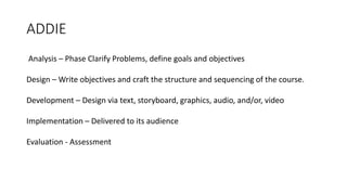 Addie model v dick and cary | PPT